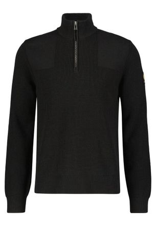 Belstaff Herren Strickpullover mit Troyerkragen COMMANDER