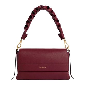Coccinelle Stilvolle Lederhandtasche mit abnehmbaren Tr&auml;gern - - Bags - Damen - Rot - ONE SIZE