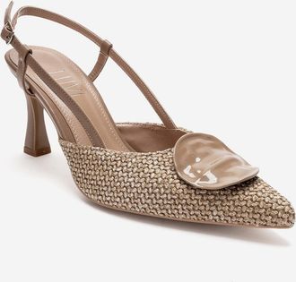 Prologue Levia Geflochtener Slingback-Pump mit spitzer Zehenpartie