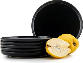 Konsimo Speiseteller Set f&uuml;r 6 Personen - VICTO Tellerset aus Keramik - Teller Set 6er - Sp&uuml;lmaschinen - Mikrowellengeeignet - Moderne Gro&szlig;er Essteller - 27 c