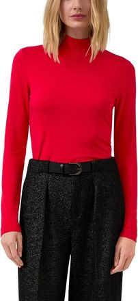 s.Oliver Slim Fit Jerseyshirt mit Stehkragen