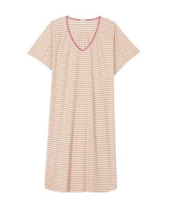Le Chat Frutti 701, Chemise de Nuit ray&eacute;e en Coton et Modal