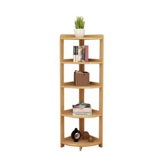 Generic Eck-B&uuml;cherregal, Aufbewahrungsregal, bodenstehend, mehrschichtig, offen, geeignet for die Aufbewahrung von B&uuml;chern, Comics und Dekorationsgegenst&auml;nden