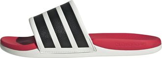 adidas Unisex ADILETTE COMFORT 2.0 SLIDES, crystal white/core black/lucid red, 44.5 EU