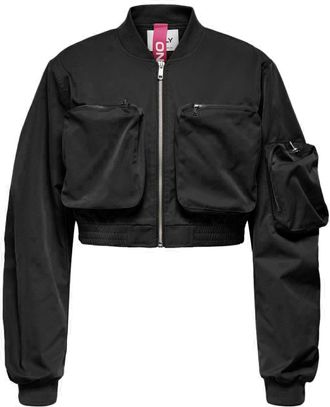 Only Damen ONLSAGA Bomber CC OTW Jacke, Black, XS
