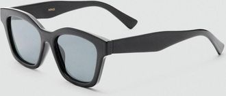 Mango Lunettes de soleil monture carr&eacute;e noir - Femme - Taille unique - MANGO