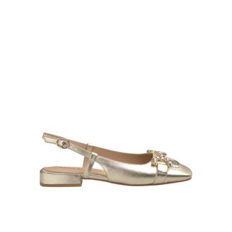 Alma En Pena Flacher Schuh mit Strasssteinen - - Shoes - Damen - Gelb - 39 EU
