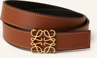 Loewe Ledergürtel Anagram braun