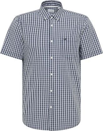 Mustang Jeans Style Gilroy Chemise à Bouton Bas, Blue Vichy Check 12739, XXL Hommes