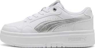 Puma Sneakers Rebound Femme Low M&eacute;tallique Femme, Chaussures, Blanc, 35.5