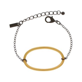 Dansk Copenhagen Tempeste In:store Bracelet &agrave; Maillons Bicolore - Femme - Accessoires - Noir - Taille: ONE Size