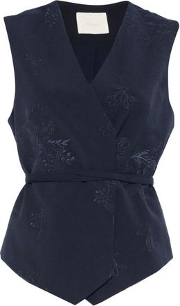 Twinset Femme, Vestes, Bleu, Taille: 38 FR 13172 Gilet