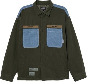 Izzue surchemise à patch logo - Vert