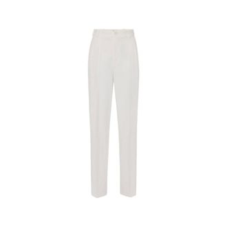 Elisabetta Franchi Damen, Hosen, Wei&szlig;, SGr&ouml;&szlig;e