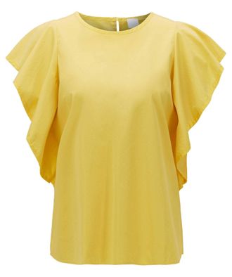 BOSS Damen Ciguida Bluse, Gelb (Bright Yellow 730), (Herstellergr&ouml;&szlig;e: 38)
