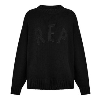Represent Sweatshirt f&uuml;r Herren, Rundhalsausschnitt, Jerseyware (Schwarz)