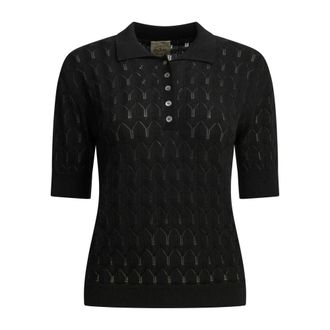 Rakk&igrave; California Strick-Polo - - Knitwear - Damen - Schwarzk - M