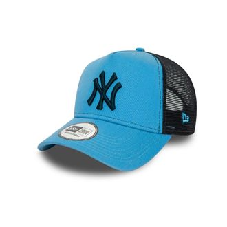 New Era Truckercap New York Yankees Basecap Kappe verstellbar Mesh NY Logo Einheitsgr&ouml;&szlig;e blau schwarz - One-Size