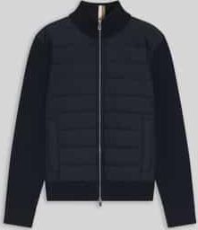 HUGO BOSS Regular Fit Sweatjacke mit gesteppter Vorderseite Modell HERNESTO