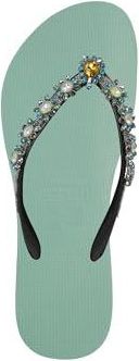 UZURII | Dolce Turqoise - Mintgroen | Tongs pour femme | Sandales confortables et &eacute;l&eacute;gantes faites &agrave; la main | Pour int&eacute;rieur et ext&eacute;rieur 41/42