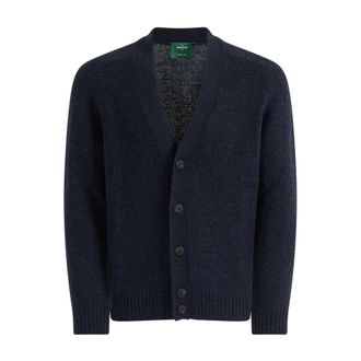 Gran Sasso Cardigan Shetland - Homme - Pulls - Bleu - Taille: XL