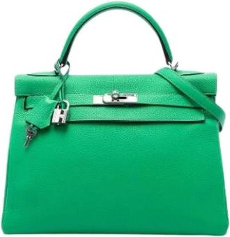 Herm&egrave;s Pre-owned Kelly 32 Handbag - - Pre-owned - Damen - Gr&uuml;n - ONE SIZE
