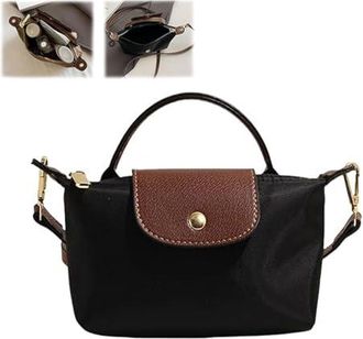 Generic Mini sac &agrave; bandouli&egrave;re tendance color&eacute; vintage de couleur unie avec sangle r&eacute;glable, sacs &agrave; main pour femmes, Noir, one size