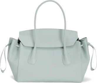 Jil Sander Mittelgro&szlig;e Voyage gek&ouml;rnte Handtasche - Blau