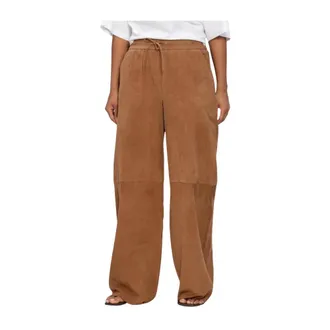Arma Nadia Suede Hosen - - Trousers - Damen - Braun - XS