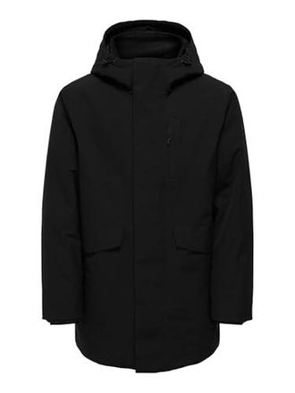 Only & Sons Onsenrico OTW Parka imperm&eacute;able stretch pour homme, noir, taille X_L, Noir, x_l