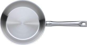 WMF Gourmet Plus Bratpfanne 24 cm Induktion, Pfanne unbeschichtet, Cromargan Edelstahl mattiert, backofenfest