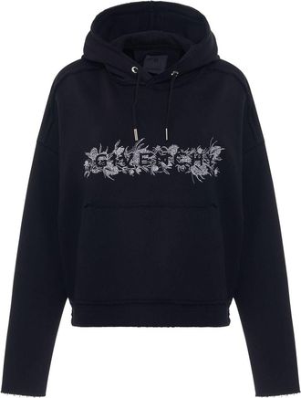 Givenchy Hoodie mit Distel-Logo - Schwarz