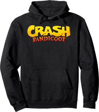Crash Bandicoot Main Game Logo Retro Video Game Pullover Hoodie