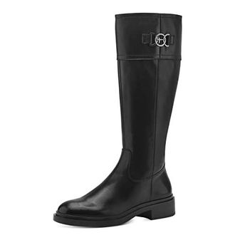 Tamaris Femme Bottes, Dame Botte à Enfiler,TOUCHit,Demi-Bottes,Bottines,Bottes de Glisse,Haute,Black,37 EU