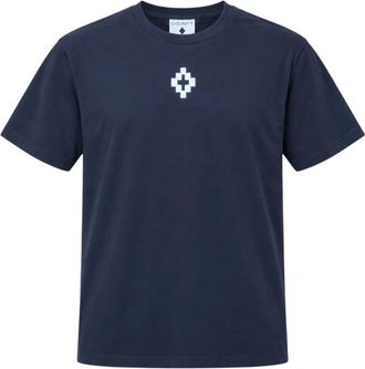 Marcelo Burlon T-Shirt F6Cmmath102 - Homme - Tops - Bleu - Taille: L