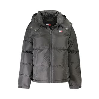 Tommy Hilfiger Schwarze Polyester Jacke & Mantel - - Jackets - Damen - Schwarzk - M
