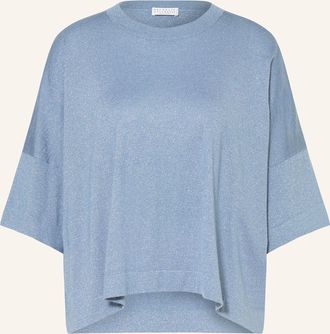 Brunello Cucinelli Brunello Cucinelli Strickshirt Mit Cashmere Und Glitzergarn weiss