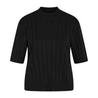 Bruuns Bazaar Anemonebbglady Strickpullover - - Knitwear - Damen - Schwarzk - S