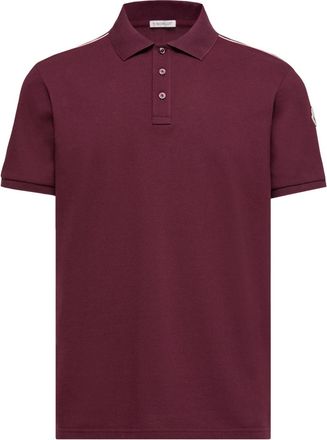Moncler Moncler Polo En Piqu&eacute; De Coton, Homme, Rouge, Taille: 3xl