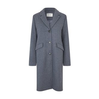 Modstr&ouml;m Pamela Mantel - - Coats - Damen - Blau - L
