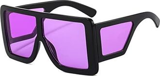 Generic Lunettes de soleil carrées tendance punk pour hommes et femmes (couleur : C, taille : moyen) 2026
