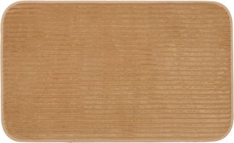 Gözze Rutschfester Weicher Badeteppich, 100% Polyester, 60 x 100 cm - Sand