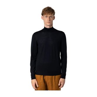 Drumohr Pull &agrave; Col Roul&eacute; en Laine Bleu - Homme - Pulls - Bleu - Taille: L