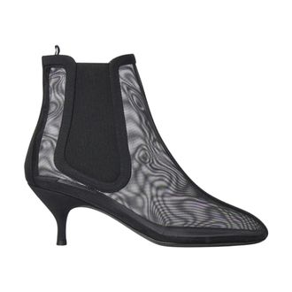 Alaia Bottines Chelsea en r&eacute;sille - Femme - Chaussures - Noir - Taille: 38 EU