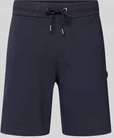 HUGO BOSS Regular Fit Sweatbermudas mit Logo-Applikation Modell Leoni