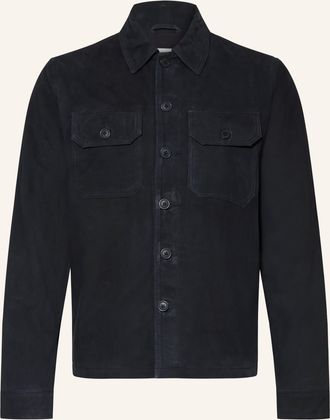 Schott NYC Schott Nyc Leder-Overjacket blau