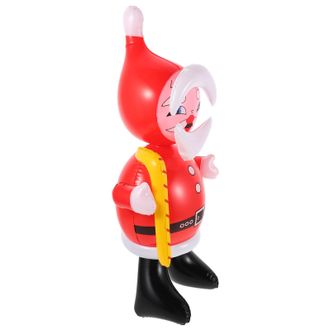 Garneck Aufblasbarer Weihnachtsmann Garten Deko 60cm Wetterfeste Au&szlig;en Weihnachtsdekoration f&uuml;r Rasen Veranda Party