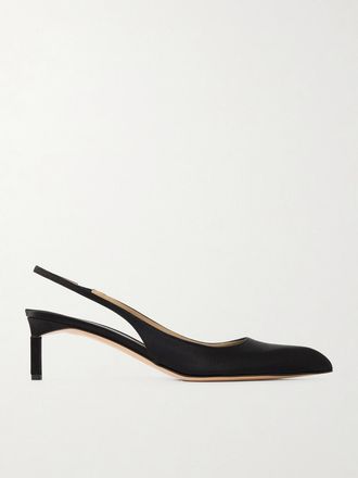 Tom Ford Slingback-pumps Aus Satin - Schwarz