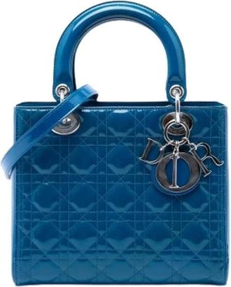 Dior Sac &agrave; main Lady Pre-owned - Femme - Pre-owned - Bleu - Taille: ONE Size
