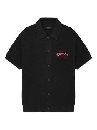 Amiri chemise à broderies - Noir